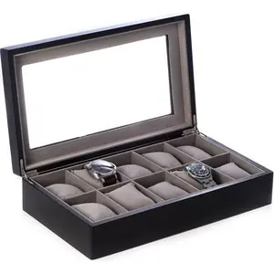 BEY-BERK Wooden Ten-piece Watch Case - No Color