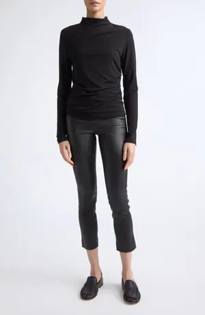 Vince Leather Cropped Leggings