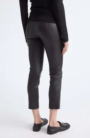 Vince Leather Cropped Leggings