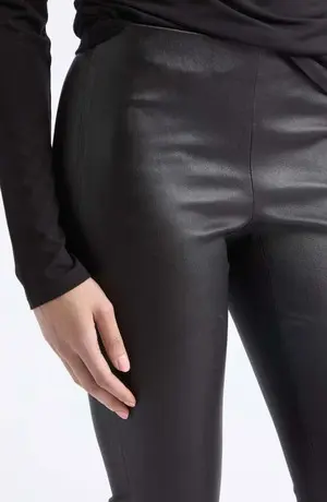 Vince Leather Cropped Leggings