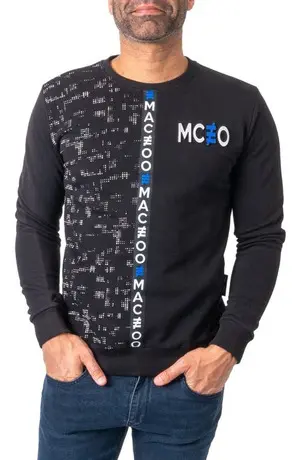 MACEOO Graphic Stretch-cotton Sweater