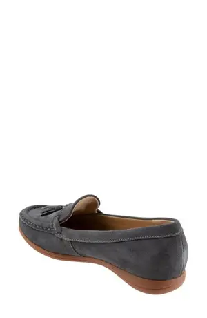 Trotters Dawson Tassel Loafer - Grey Suede