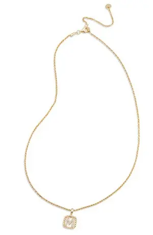 SAVVY CIE JEWELS Initial Pendant Necklace - Yellow-m