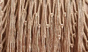 PETIT KOURAJ Mini Fringe Top Handle Bag