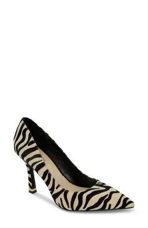 KENNETH COLE Romi Pointed Toe Pumps Black/ Beige