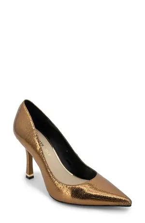 KENNETH COLE Romi Pointed Toe Pumps Bronze