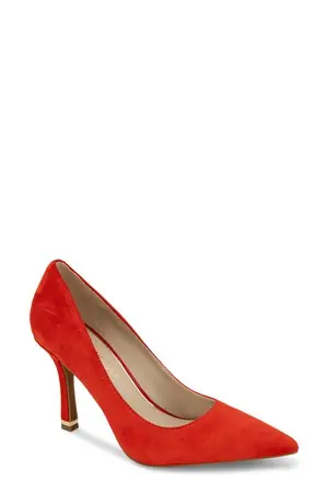 KENNETH COLE Romi Pointed Toe Pumps Red
