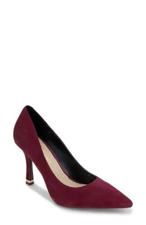 KENNETH COLE Romi Pointed Toe Pumps Wine