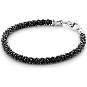 Lagos Caviar Ceramic Bracelet - Black