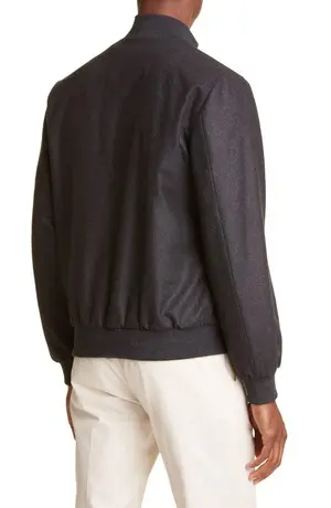 Boglioli Virgin Wool Bomber Jacket
