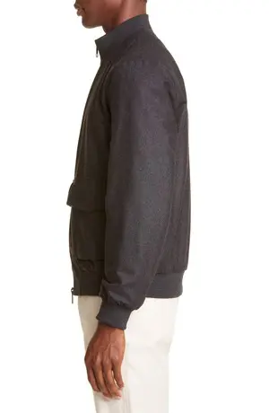 Boglioli Virgin Wool Bomber Jacket