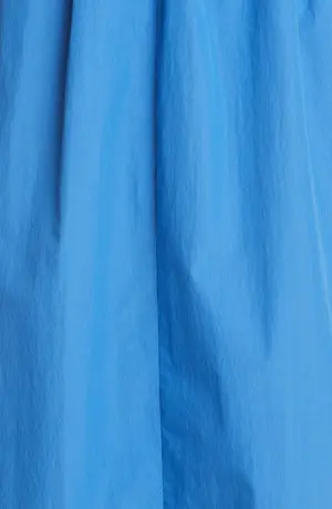 Co Gathered A-line Poplin Midi Dress