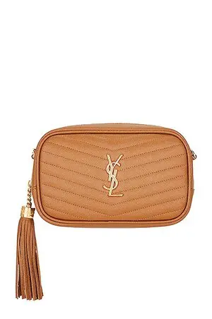 Saint Laurent Saint Laurent Mini Lou Bag In Tan Naturel Dark