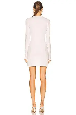 dion lee rib corset mini dress Dion Lee Rib Corset Mini Dress in Clear Blue