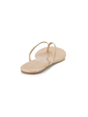 Tkees Foundations Gloss Patent Leather Flip Flops - Sunkissed
