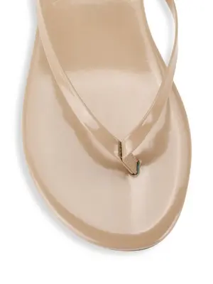 Tkees Foundations Gloss Patent Leather Flip Flops - Sunkissed