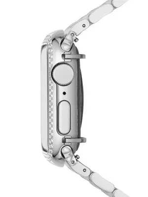 Michele Stainless Steel & Diamond Apple Watch Case/40mm