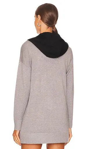 Central Park West Brynn Long Dickie Cardigan - Heather Grey
