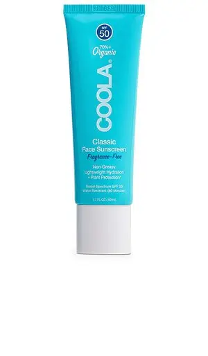 COOLA Fragrance Free Classic Organic Face Sunscreen Lotion Spf 50 - N,a