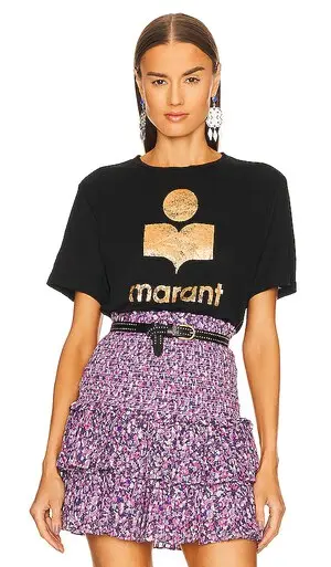 Isabel Marant Zewel Tee - Mordore & Black