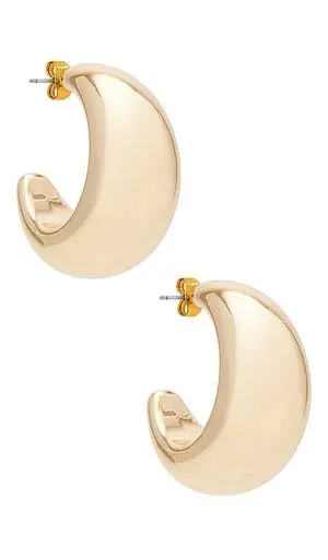 Shashi Tsuki Hoop Earrings - Gold