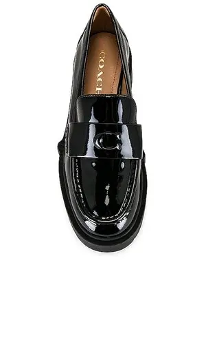 COACH Leah Loafer - Black Patent