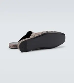 Balenciaga Cozy Bb Monogram Jacquard Slippers