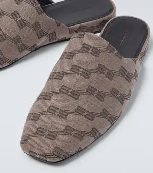 Balenciaga Cozy Bb Monogram Jacquard Slippers