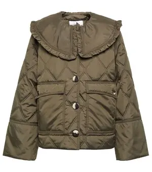GANNI Quilted Ripstop Jacket