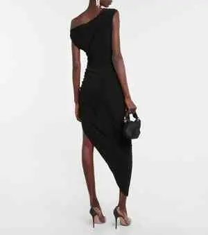 Norma Kamali Off-shoulder Jersey Gown