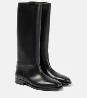 THE ROW - The Row Grunge Leather Knee-high Boots