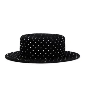 Ruslan Baginskiy Embellished Canotier Hat