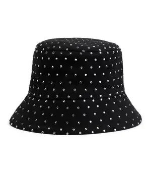 Ruslan Baginskiy Embellished Wool Bucket Hat - Black