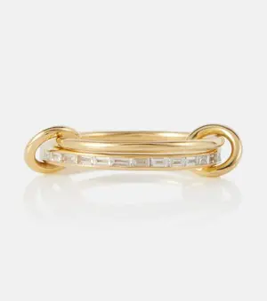 SPINELLI KILCOLLIN Callisto 18kt Linked Rings With White Diamonds - Gold