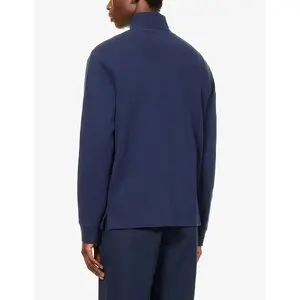 Polo Ralph Lauren Half-zip Logo Embroidered Cotton Jersey Sweatshirt - Cruise Navy