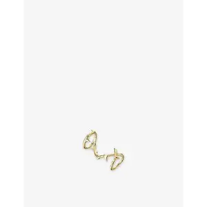 SHAUN LEANE Rose Thorn Gold-tone Sterling Silver Ring - Yellow Gold Vermeil