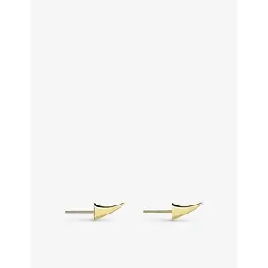 SHAUN LEANE Rose Thorn Stud Earrings - Yellow Gold Vermeil