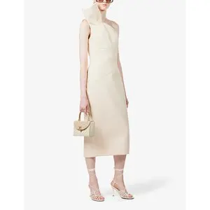 Rachel Gilbert Miche One-shoulder Woven Midi Dress