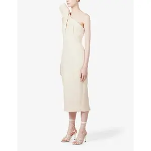 Rachel Gilbert Miche One-shoulder Woven Midi Dress