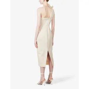 Rachel Gilbert Miche One-shoulder Woven Midi Dress