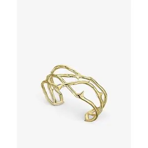 SHAUN LEANE Rose Thorn Gold-tone Cuff - Yellow Gold Vermeil