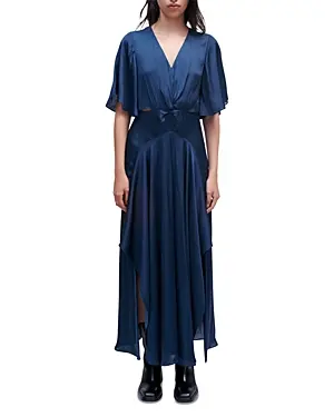 Maje Reniline Flowy Maxi Dress