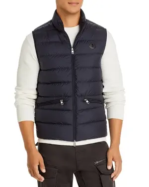 Moncler Treompan Puffer Vest - Navy