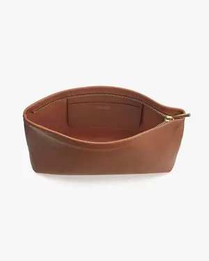 Cuyana Small Zipper Pouch Caramel