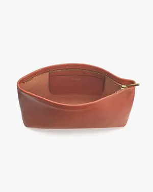 Cuyana Small Zipper Pouch Terracotta