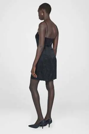 ANINE BING Mini Slip Dress - Python Print
