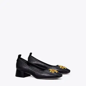 Tory Burch Eleanor Leather Pumps Perfect Black