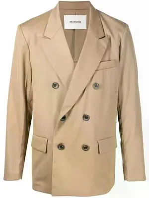 RITO STRUCTURE Double-breasted Fitted Blazer - Neutrals