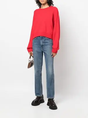 Loulou De Saison Bruzzi Wool-cashmere Jumper - Red
