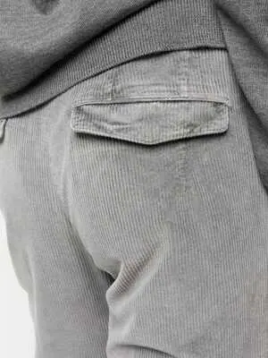 PT TORINO Corduroy Straight-leg Trousers - Grey
